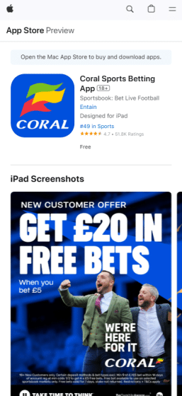 Coral app review 2025: Complete guide to download, features & free bets ...