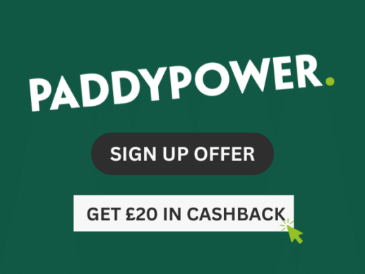Paddy Power Sign up Offer 2024: Get up to £20 back