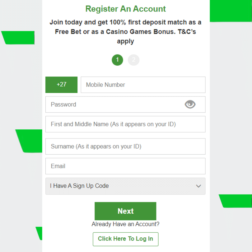 Betway Registration Manual for South Africans 2024